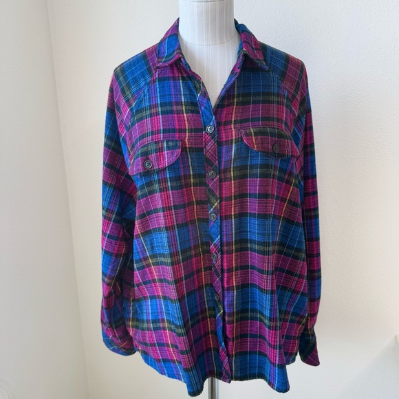 wild fable | Tops | Wild Fable Womens Oversized Button Down Plaid ...
